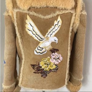 Coach | Jackets & Coats | Coach 941 Embroidered Eagle Raggedy Shearling ...